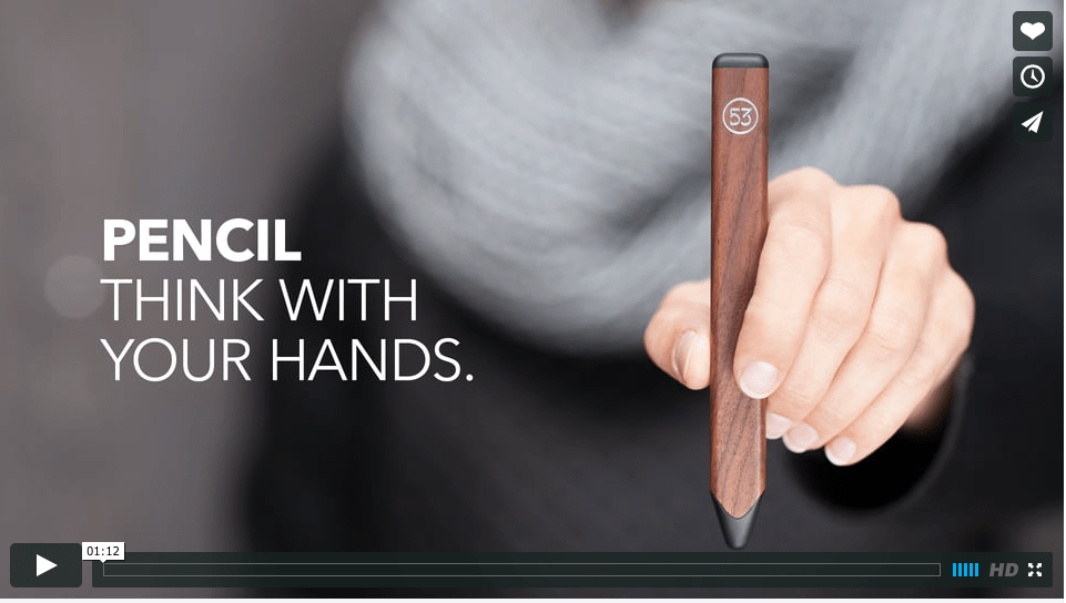 Paper by 53's 'Pencil' lets creatives think with their hands