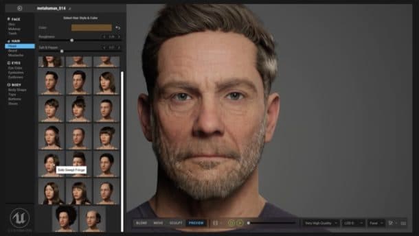 Epic announces new Unreal Engine tool—MetaHuman Creator - Architosh