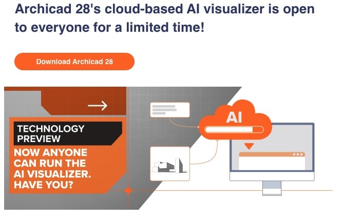 Archicad 28's cloud-based AI Visualizer—open to everyone for limited time - Architosh